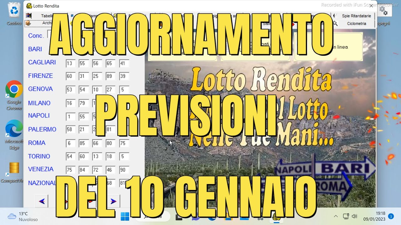 LOTTO AGGIORNAMENTO PREVISIONI E STATISTICHE PER LA SETTIMANA DEL 10 ...