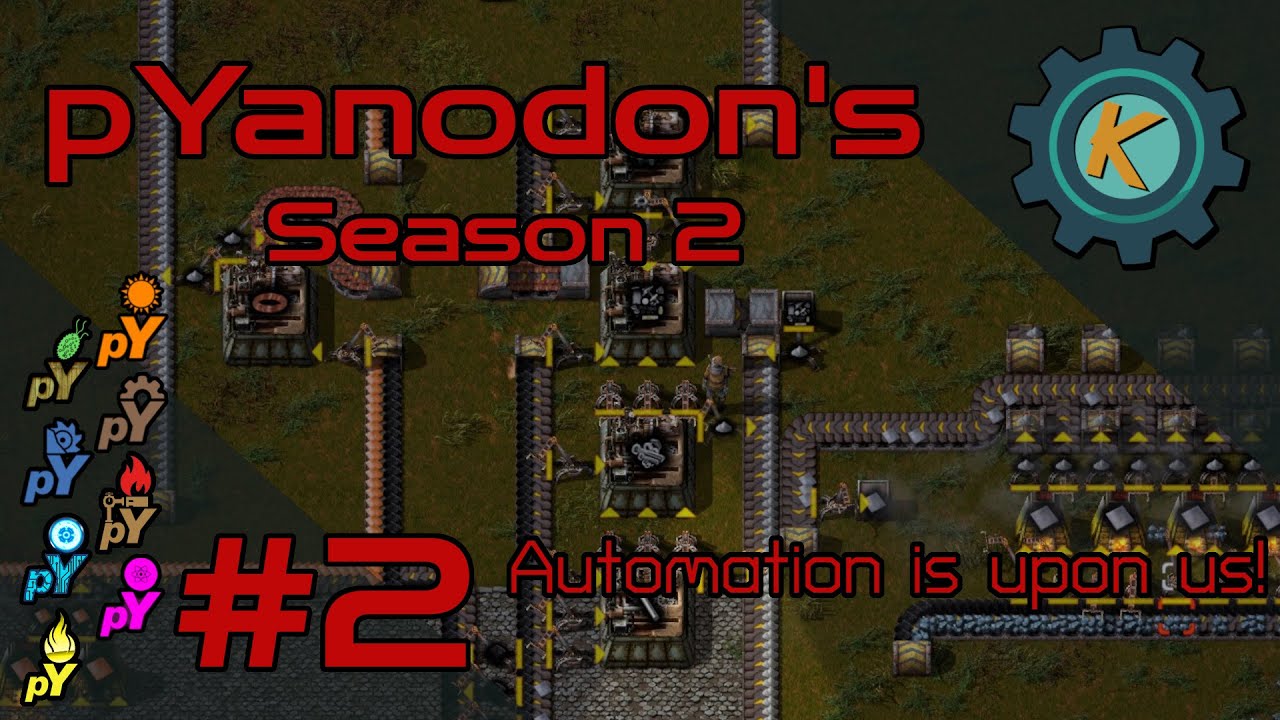 Factorio pYanodon's S2E2 - Automation Happening Already! - YouTube