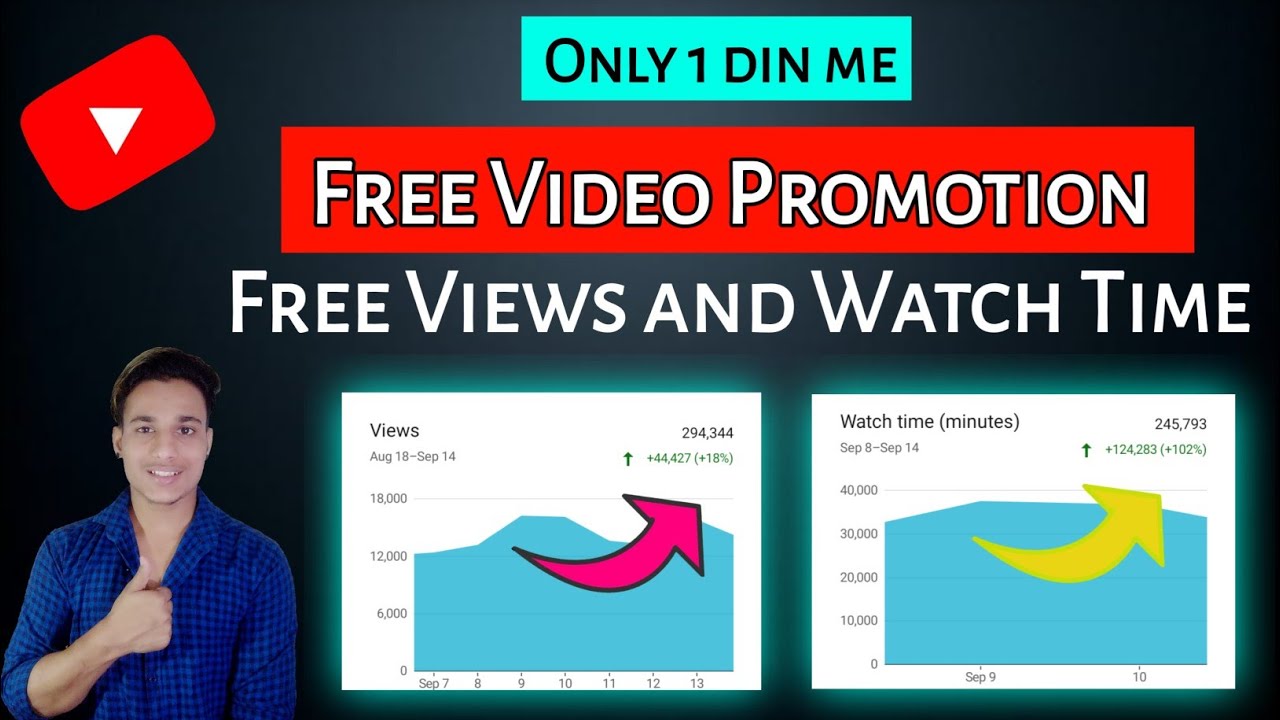 Free watch time & free views | free video promotion | Sachin Tech - YouTube
