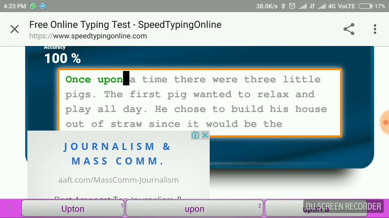 Speedtypingonline 78 wpm | online typing speed | 78 words per minute ...