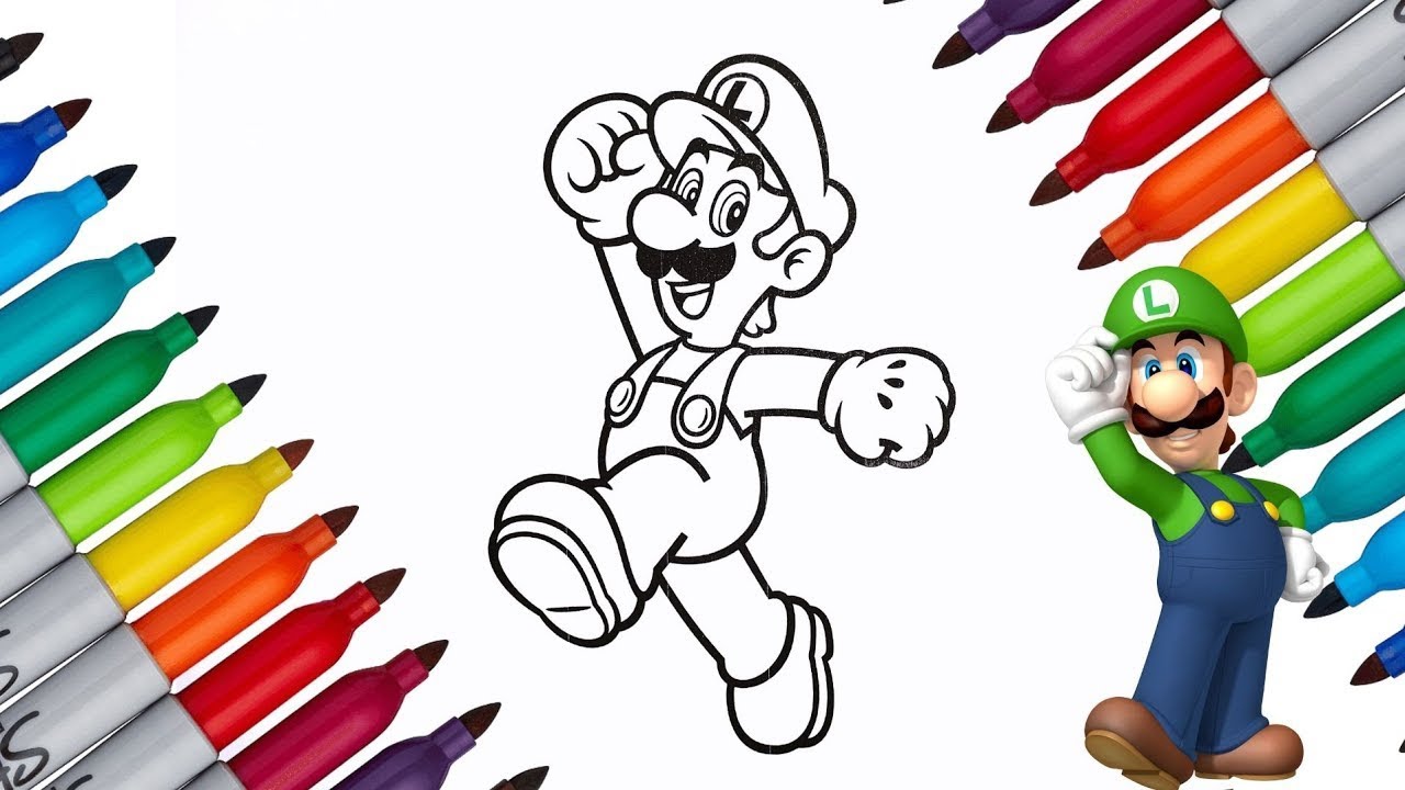 The Ultimate Luigi Coloring Experience: Unleash Your Creativity! - YouTube