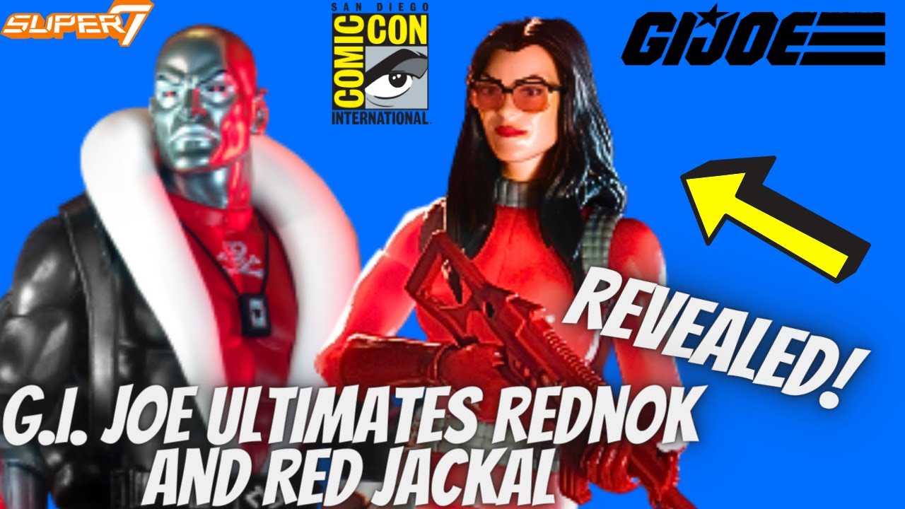 G.I. Joe Ultimates Rednok and Red Jackal Figures Revealed By Super7 ...