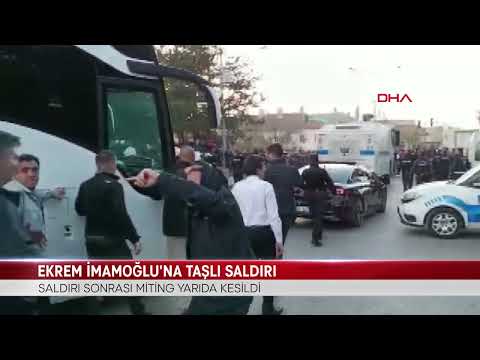 EKREM İMAMOĞLUNA TAŞLI SALDIRI