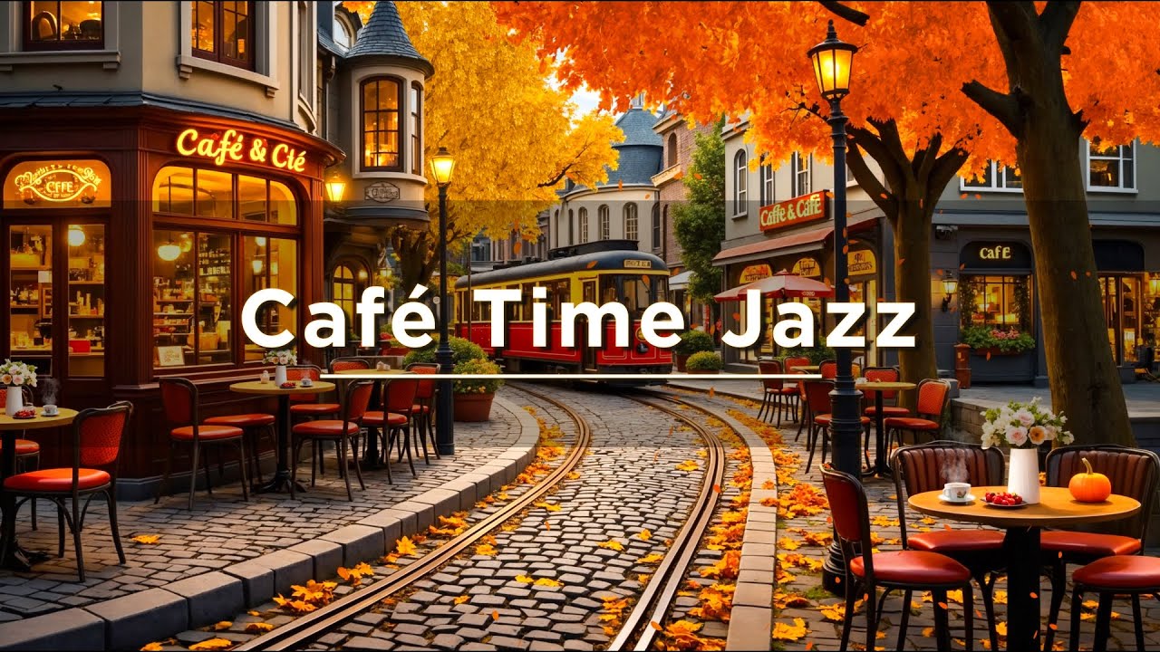 Relaxing Fall Jazz Music at Cozy Coffee Shop Ambience 🍂 Smooth Jazz ...