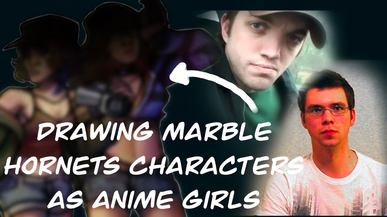 Drawing MARBLE HORNETS CHARACTERS as CUTE ANIME GIRLS (cause i can ...