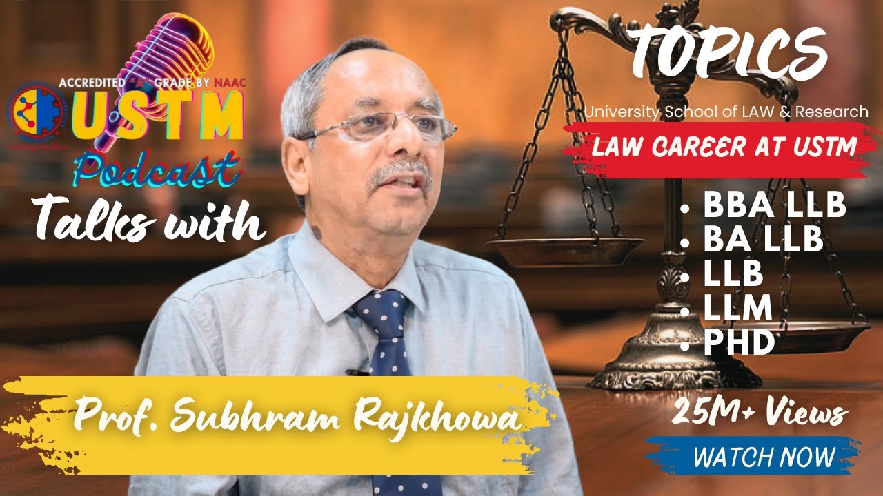 Navigating the Career Insights with Prof. Subhram Rajkhowa | USTM Excellence Podcast" - YouTube