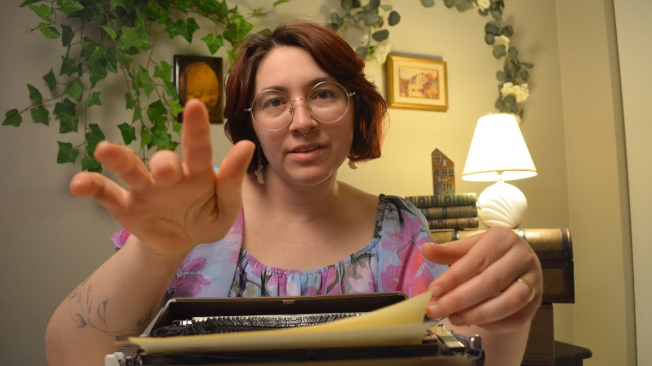 ASMR Vintage Letter Shop ️ typing, soft spoken chatting & helping you ...