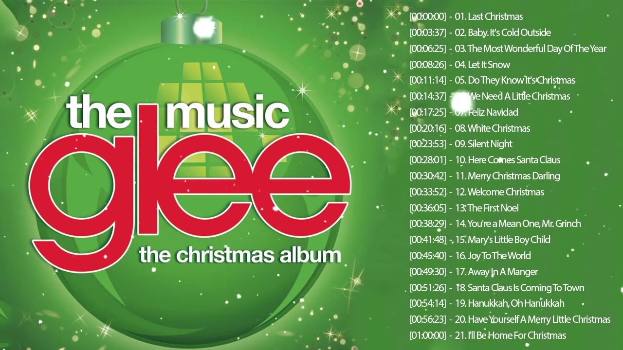 All Christmas Songs From Glee 🎄🎄 Glee Christmas Album Collection 🎄 Glee ...