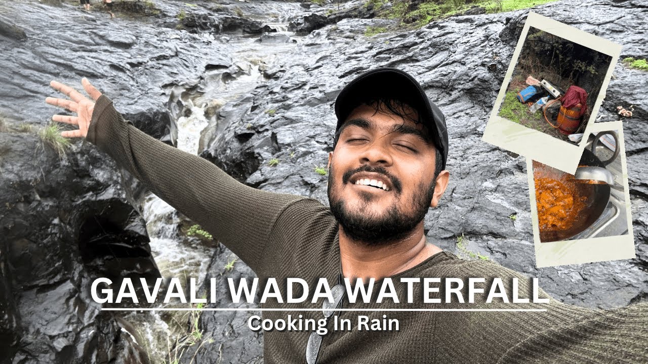 Cooking in rain | Gavali wada waterfall | #monsoonvlog #cooking - YouTube
