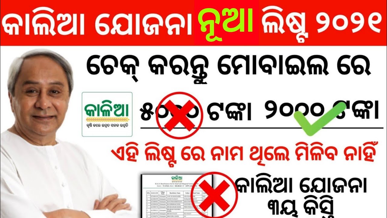Kalia Yojana 3rd Phase Money transfer date confirm || How to check ...