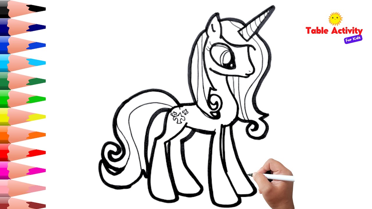 How To Draw Fleur de Lis From My Little Pony - YouTube