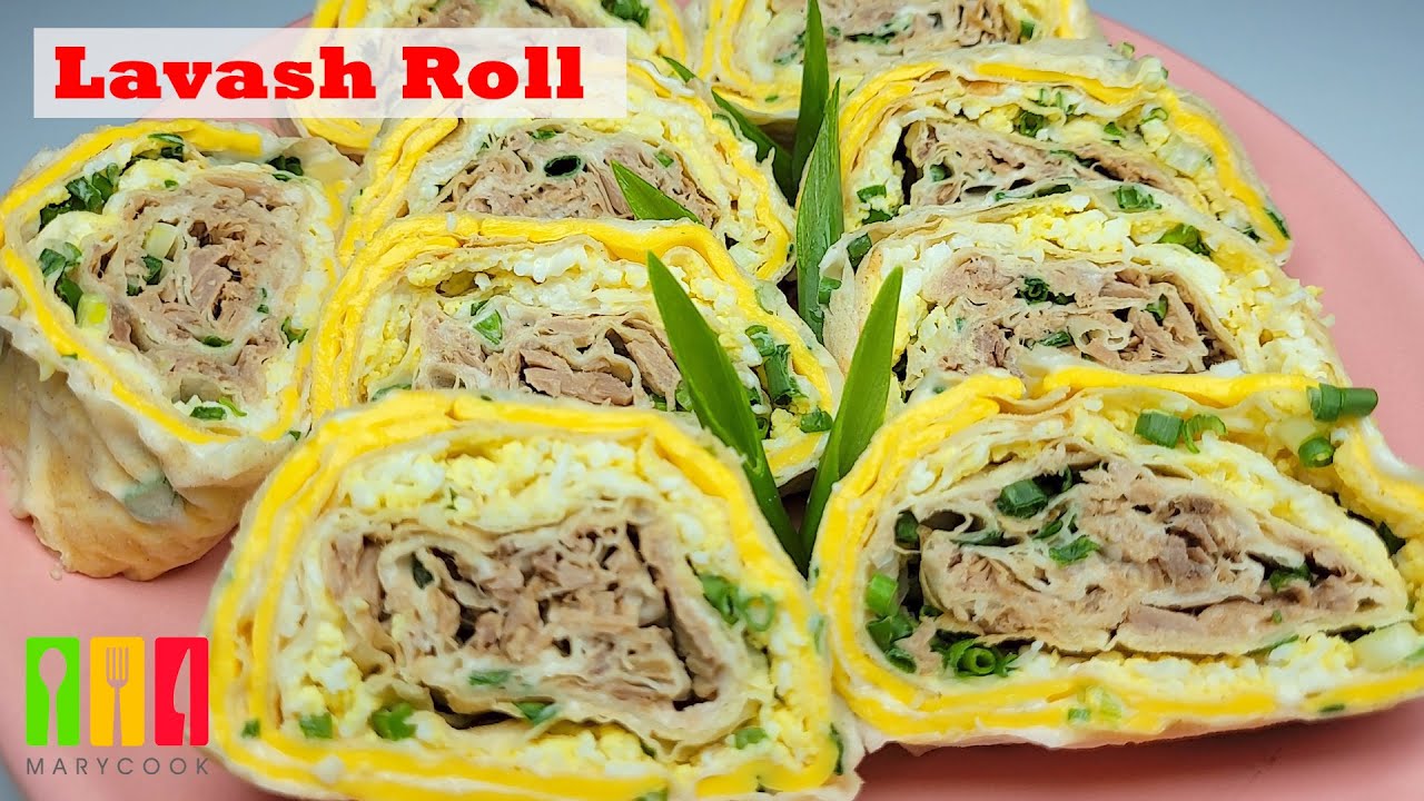 How To Make Lavash Roll Ups | Easy recipes | MARYCOOK ! - YouTube
