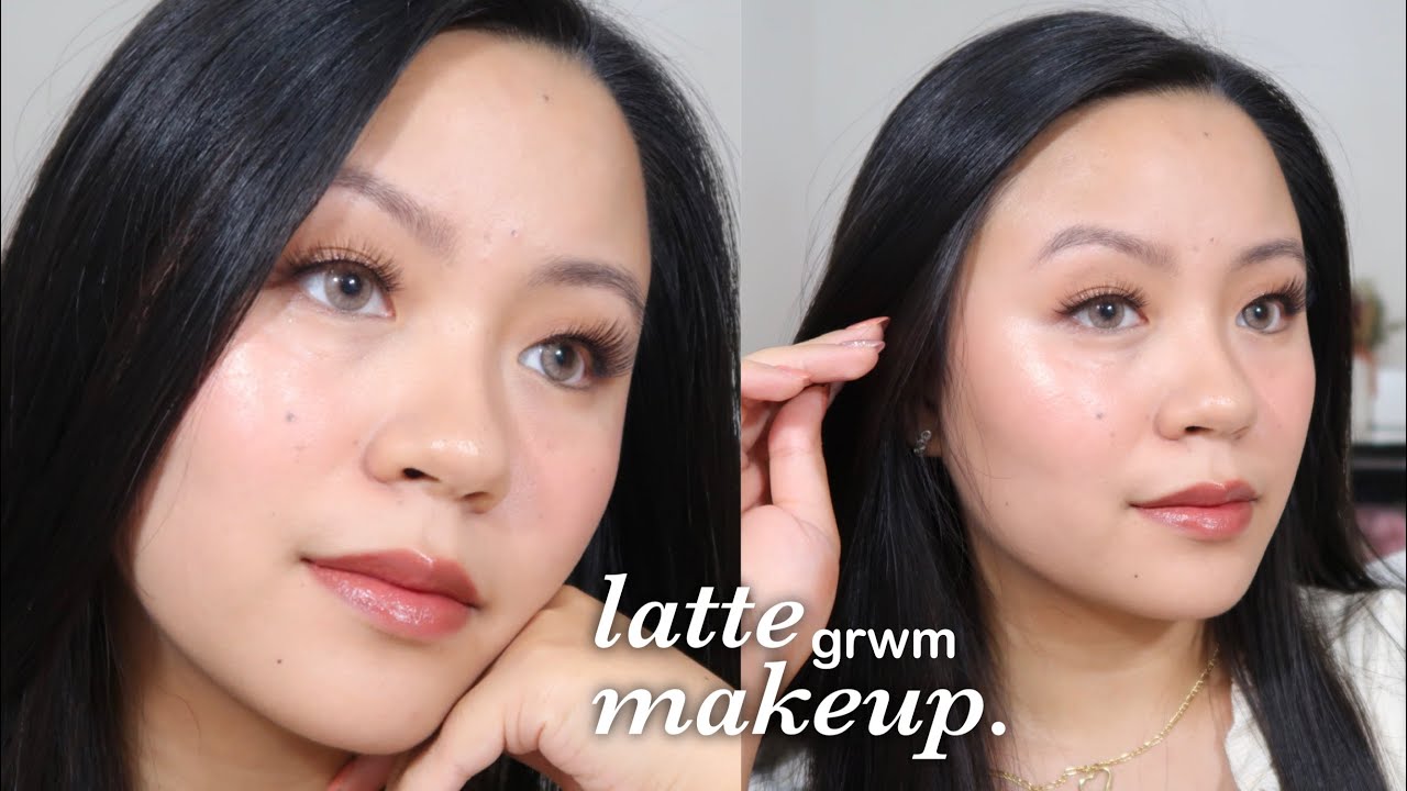 grwm | trying the VIRAL latte makeup trend ☕️🧸 - YouTube