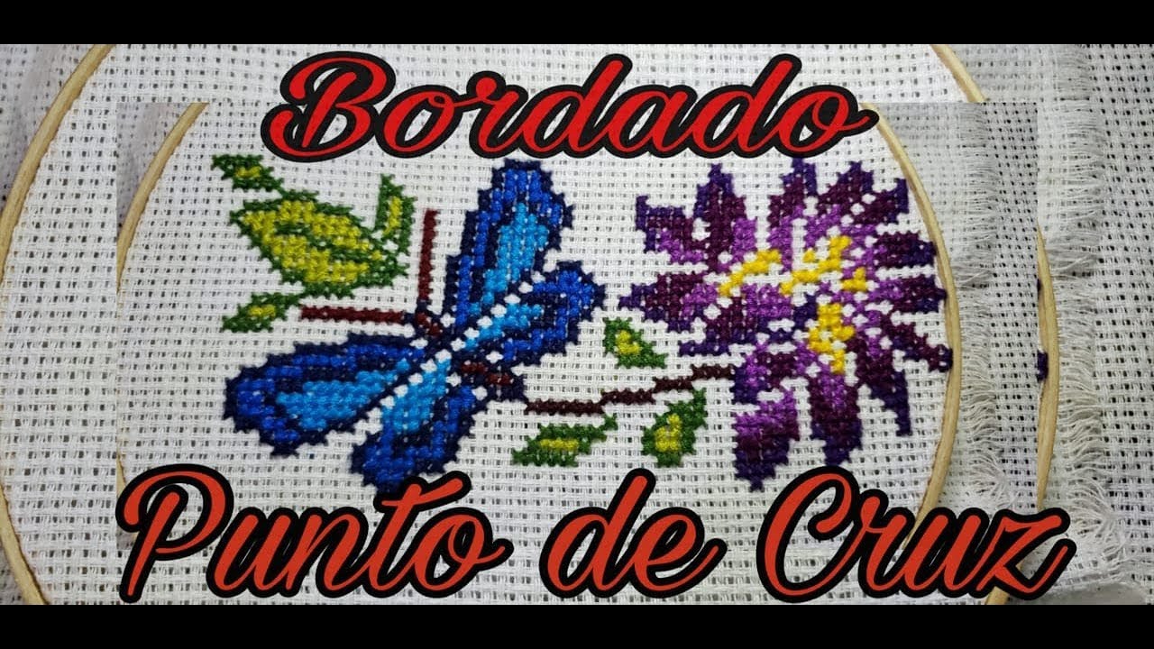 BORDADOS DE CRUCETA O PUNTO DE CRUZ - YouTube