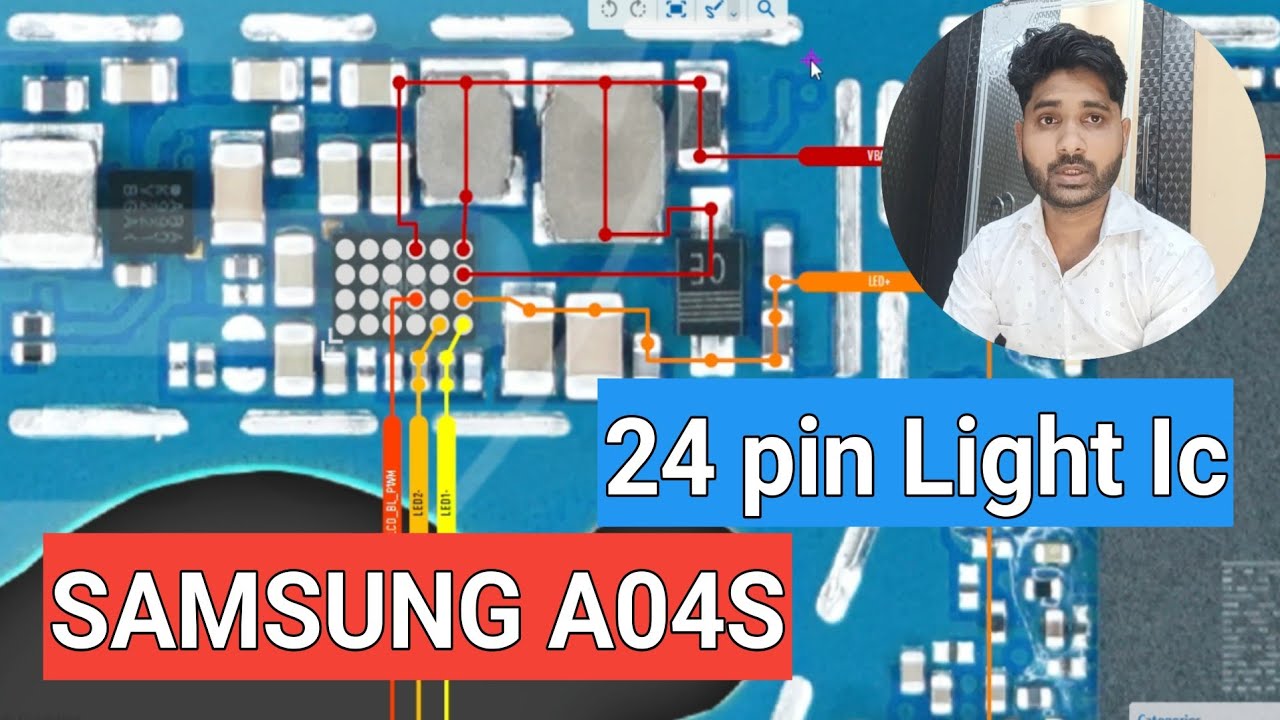 24 pin light ic kaise repair Karen? | Samsung A04s SM A047 light ways ...