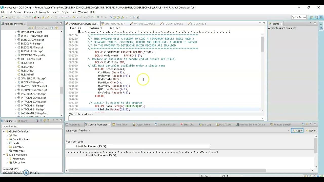 IBM AS400 Resequence RDi code lines - YouTube
