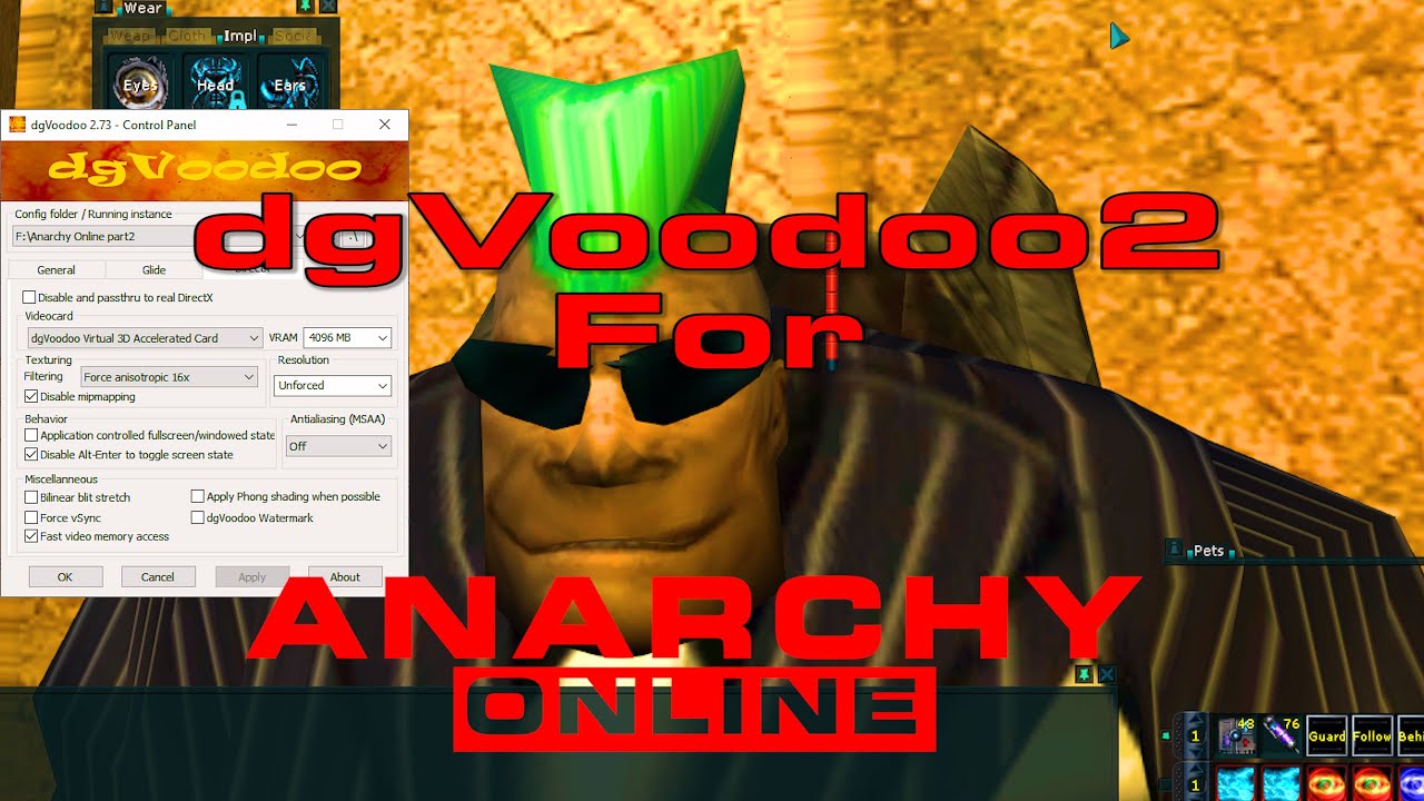 Anarchy Online - dgVoodoo2 For Anarchy Online - YouTube