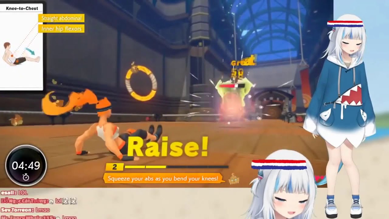 🔴GAWR GURA CUTE SHARK NOISES🔴 RING FIT ADVENTURE🔴 - YouTube