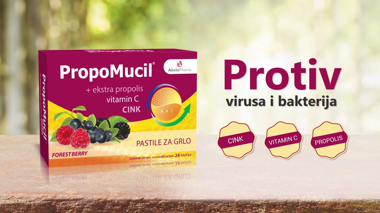 PropoMucil Pastile šumsko voće sa cinkom i propolisom - Protiv virusa i ...