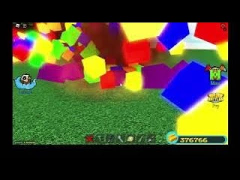 Destroying A Compressed Colored Neon Cube in Babft - YouTube