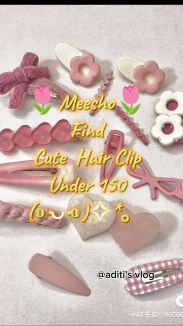 Meesho find cute hair clips under 150# #meesho #fashion #dress #shorts ...
