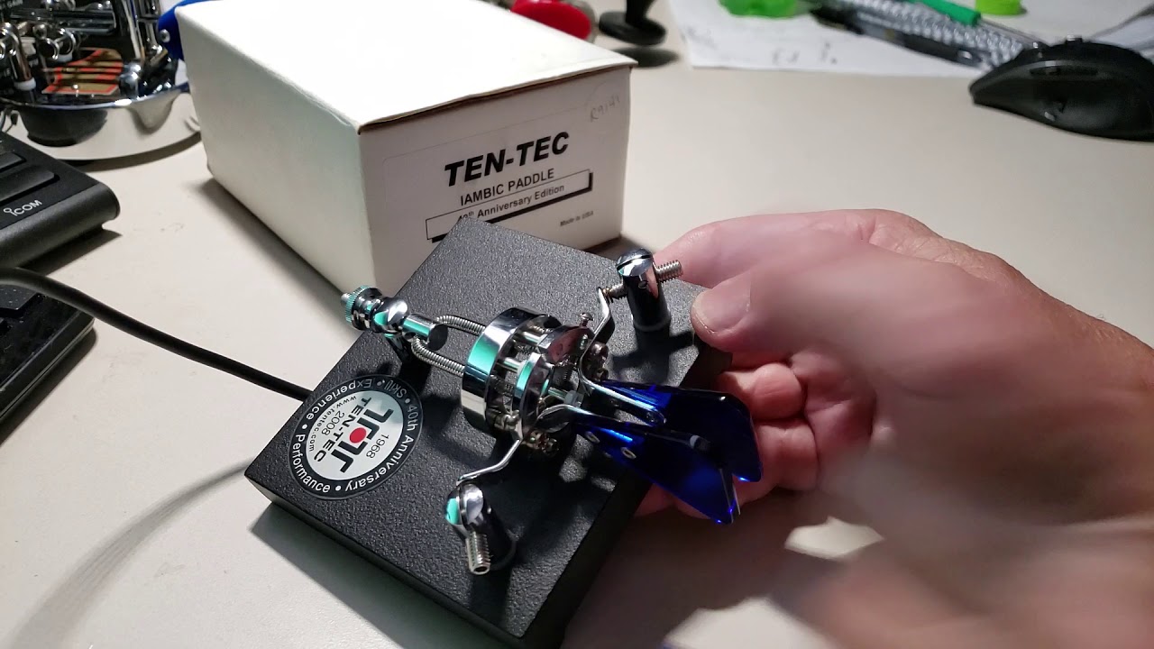 Ten-Tec / Bencher Custom Paddle - YouTube