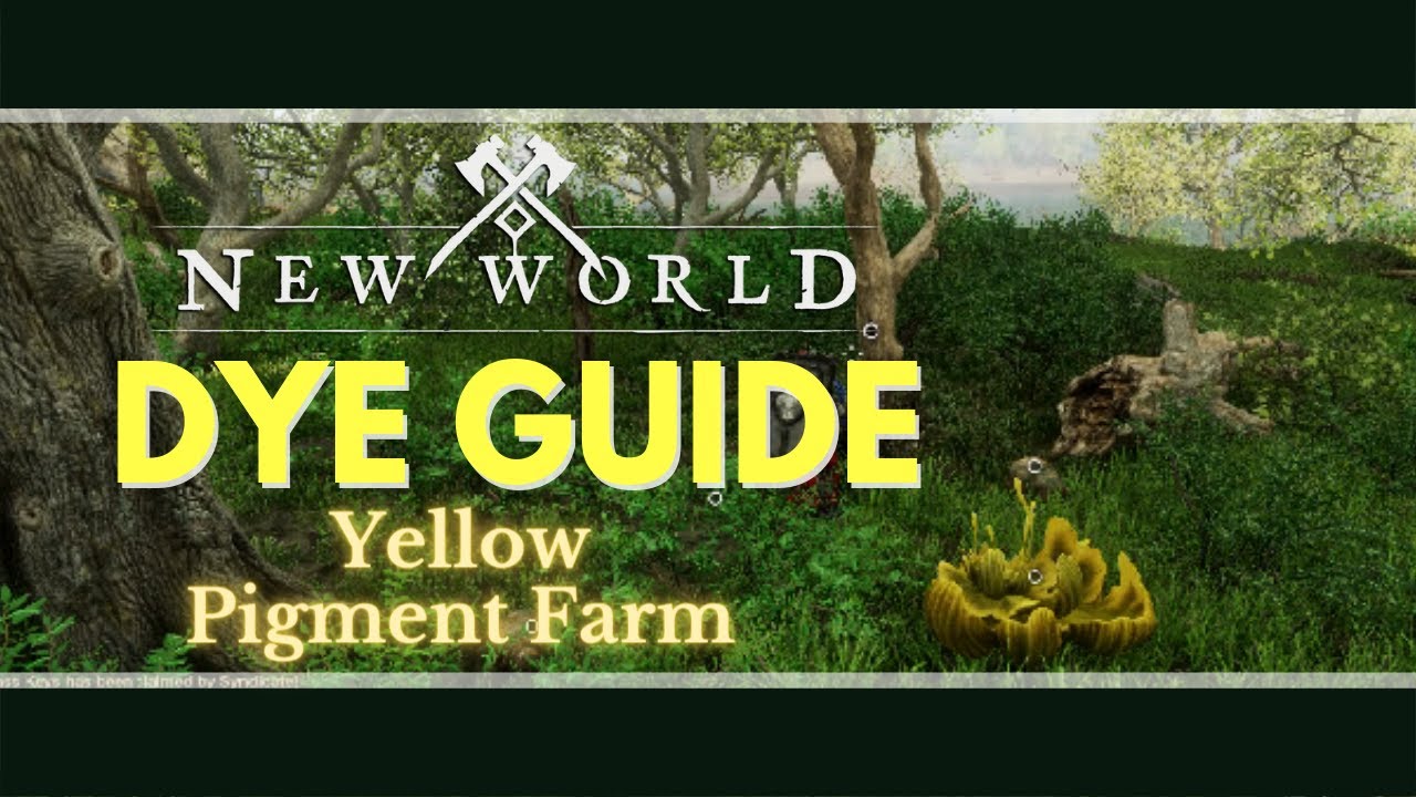 Yellow Pigment Farm - New World Dye Guide - Yellow Pigment Farming ...