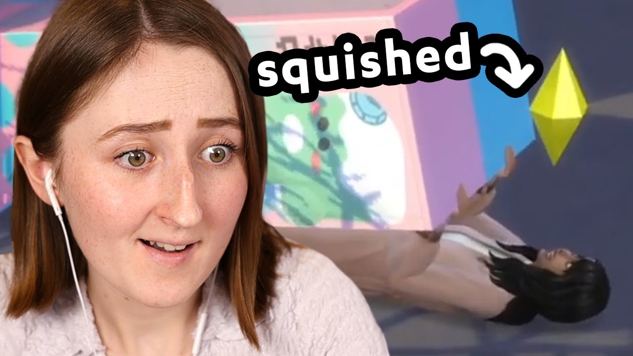 my sim got squished by a vending machine - YouTube