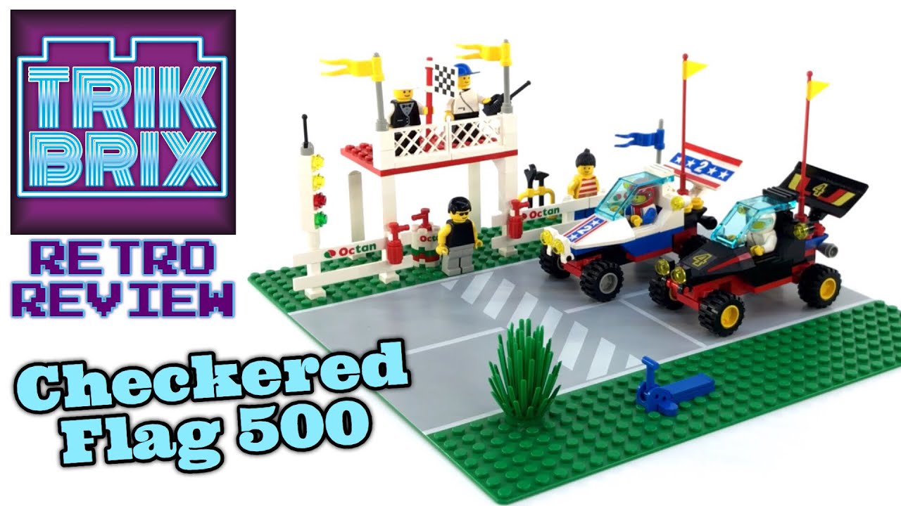 LEGO 6551 Checkered Flag 500 - RETRO REVIEW from 1992! - YouTube