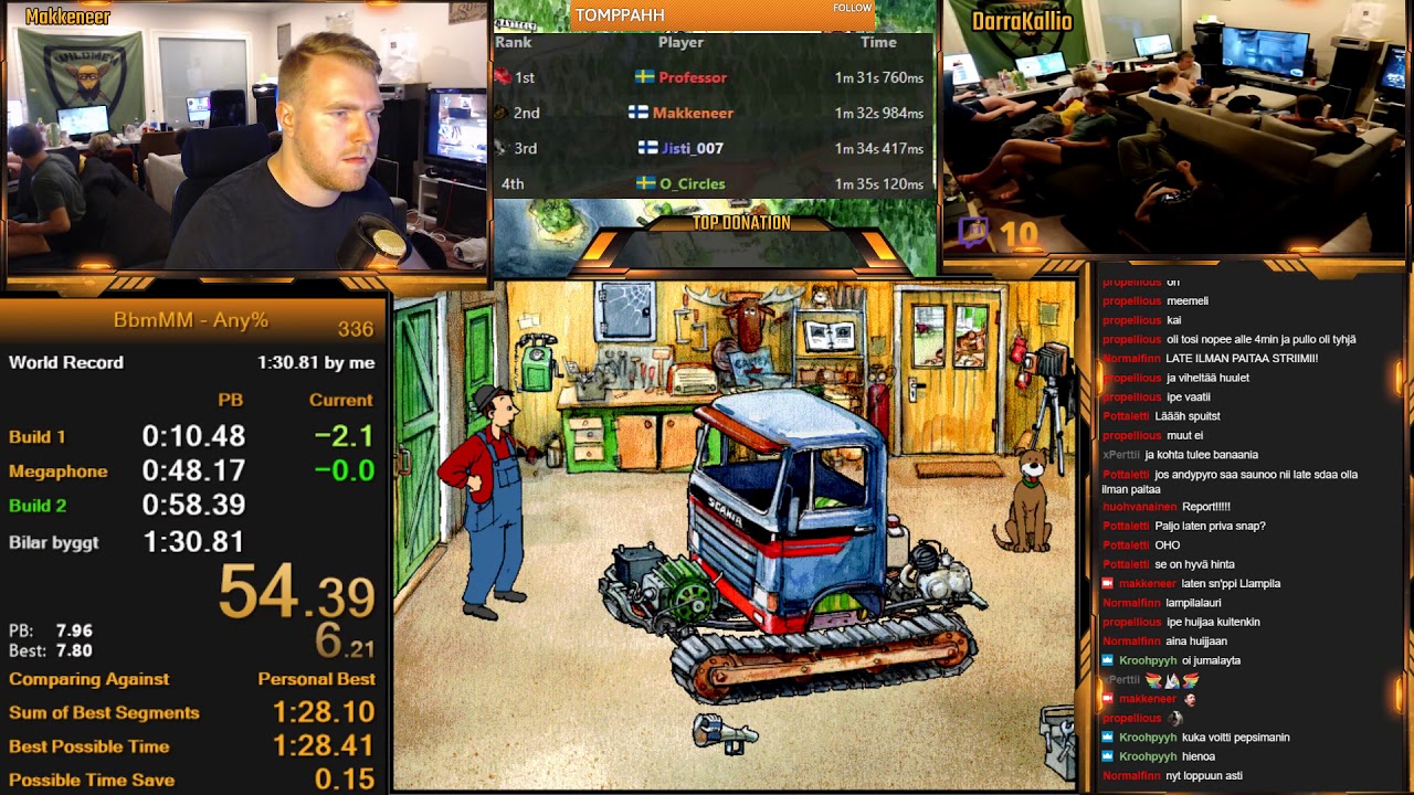 Rakenna autoja Masa Mainion kanssa speedrun WR 1:30:67 / Bygg bilar med ...
