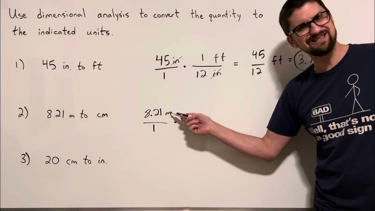 Use Dimensional Analysis to Convert Units - YouTube