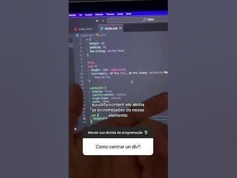 Como centralizar uma div com CSS - YouTube