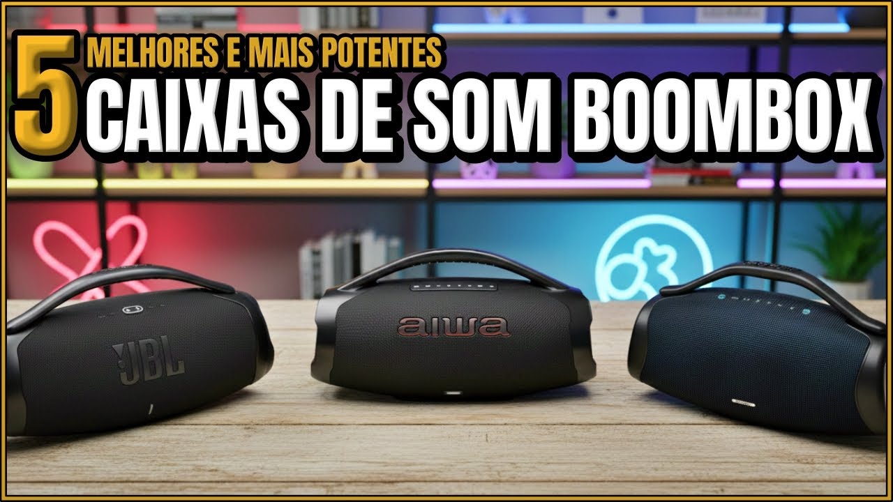 TOP 5 MELHORES BOOMBOX 2025 | JBL Boombox 3 vs LG XG9S vs AIWA vs ...