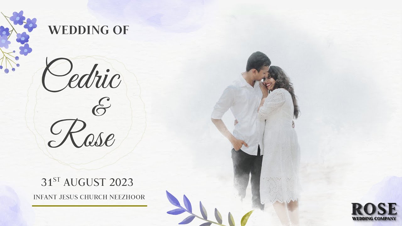Cedric + Rose || WEDDING || LIVE STREAMING || 31.08.2023 || TIME - 10. ...