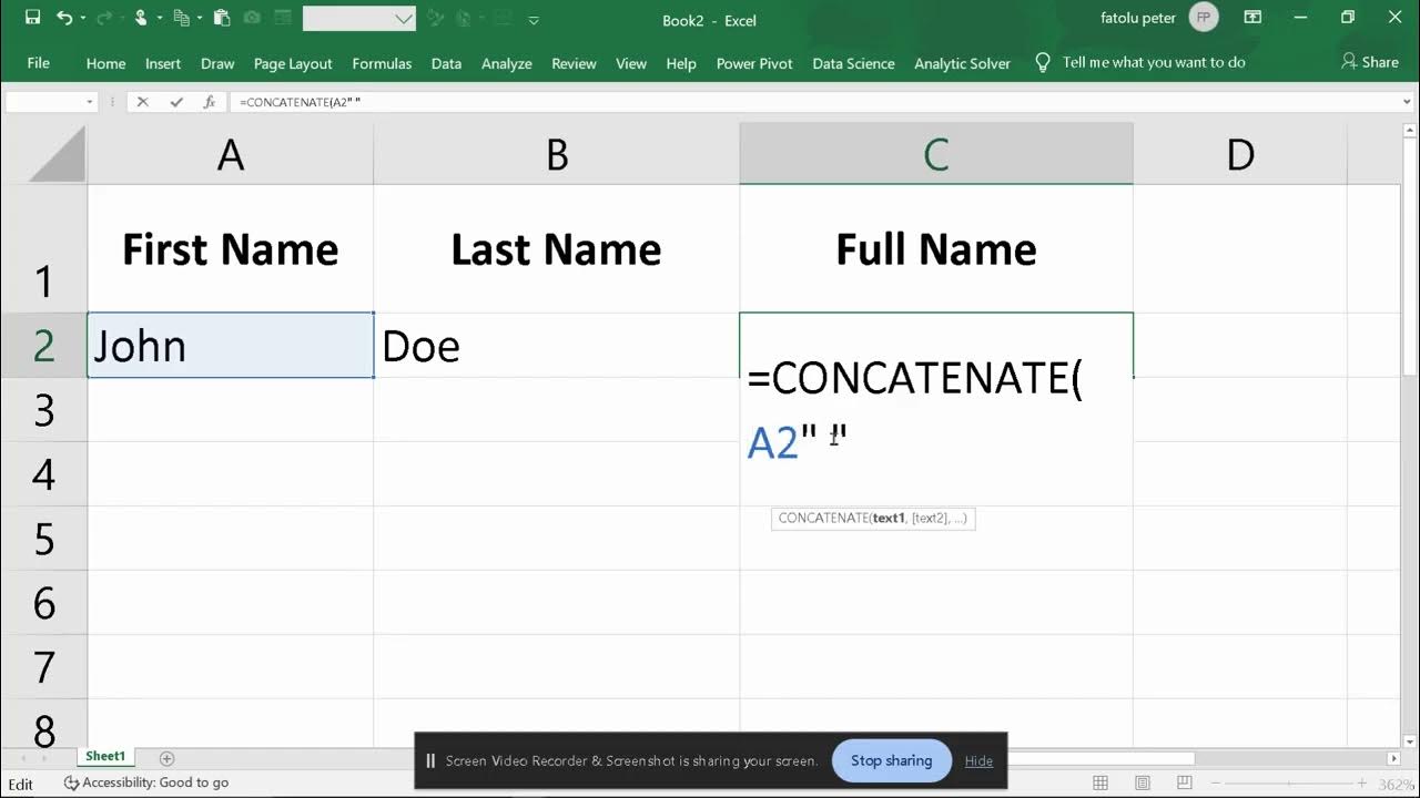 📊 Master the CONCATENATE & CONCAT Formulas in Excel! 🖥️In this tutorial, - YouTube