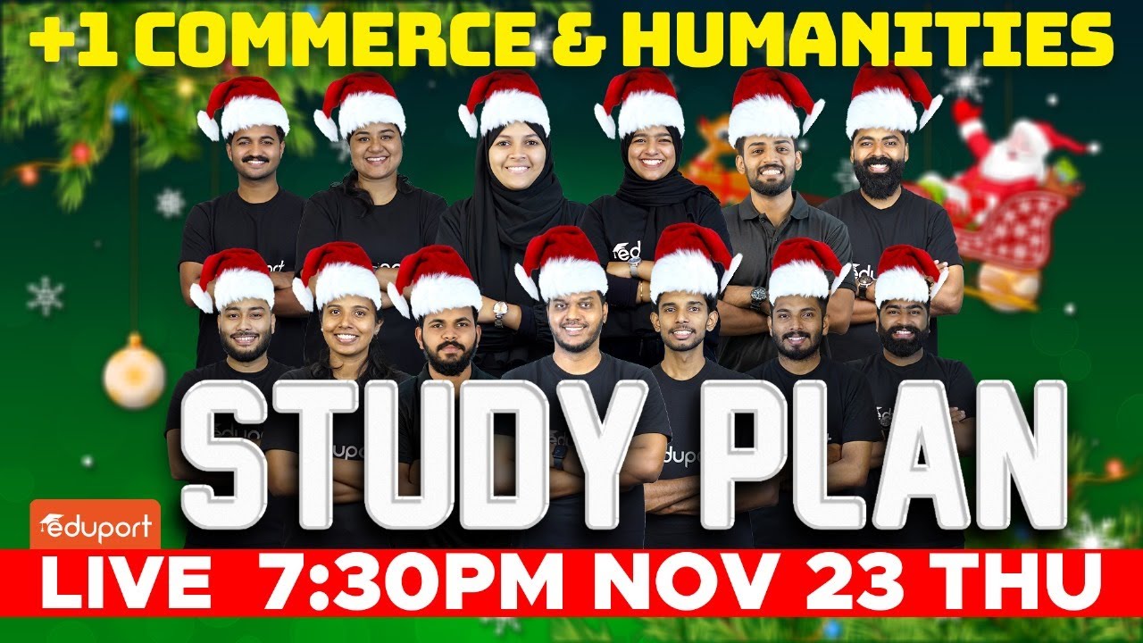 Plus One Commerce & Humanities - Study Plan | Eduport Plus One - YouTube