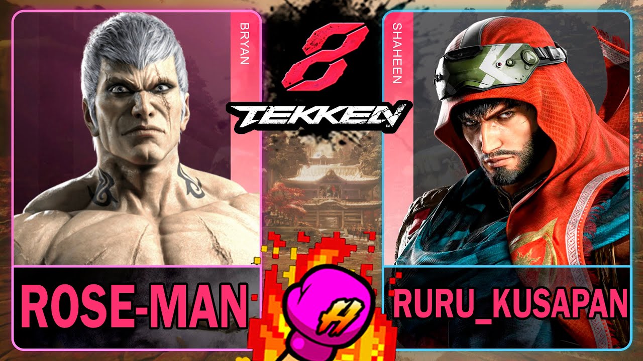 Tekken 8🥊Rose-man (BRYAN) VS Ruru_Kusapan (SHAHEEN)🥊4K 60ᶠᵖˢ🥊TK8 🥊# ...
