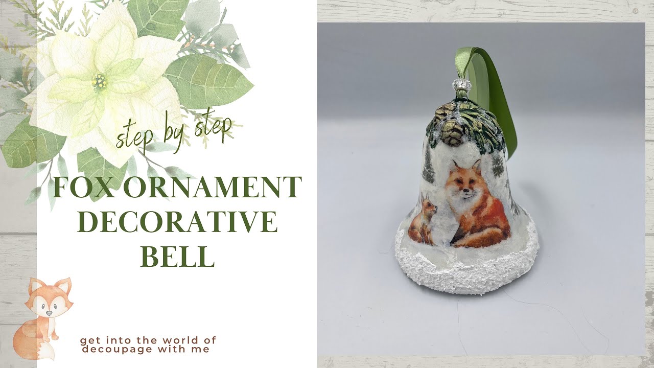 How to Decoupage Christmas Bell | Christmas Decorating Ideas | Fox ...