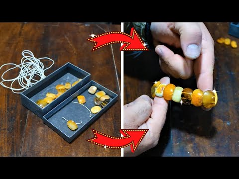 Huzur ve Sakinlik veren Kehribar Bilekligin yapimi