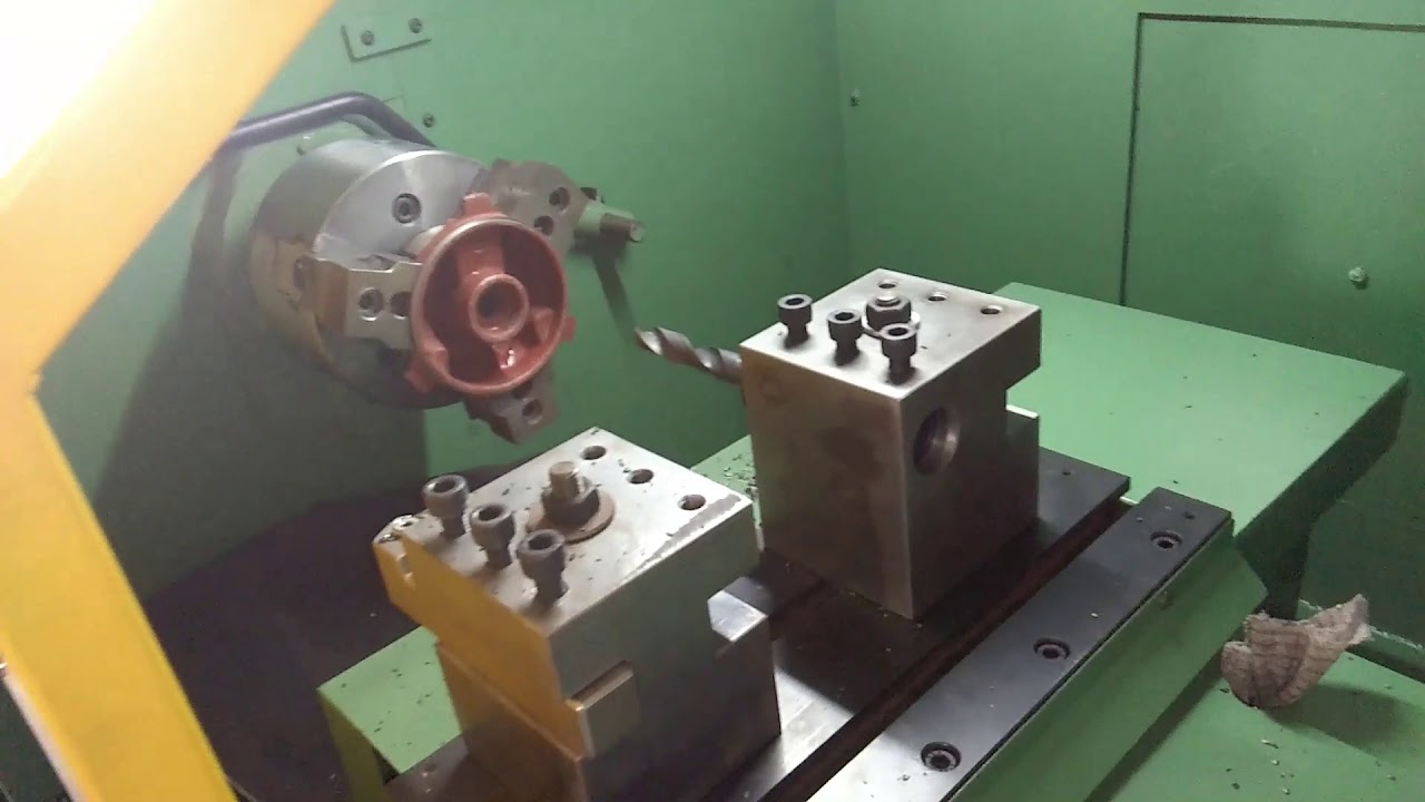 CNC LATHE MACHINE | PUMP COMPONENTS | ALUMINIUM MOTOR BODY MACHINING ...