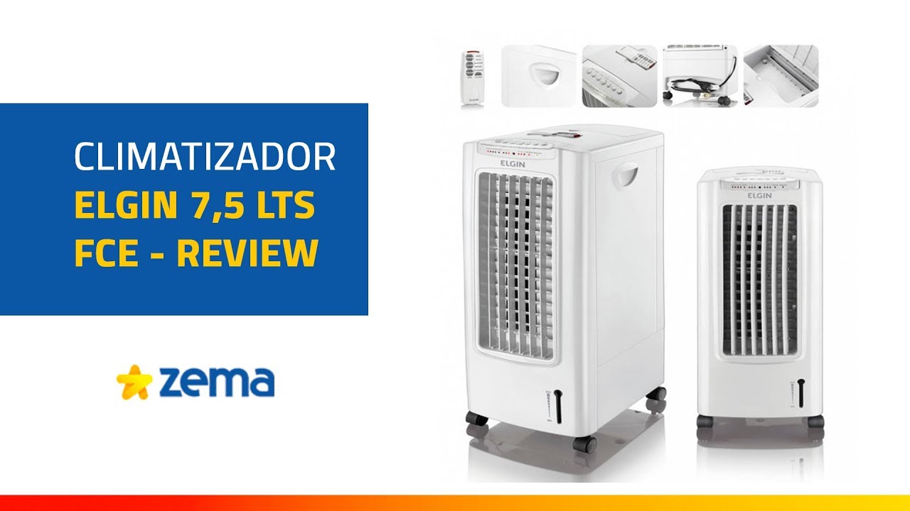 Climatizador de Ar Elgin 7,5 Litros FCE - Zema - YouTube