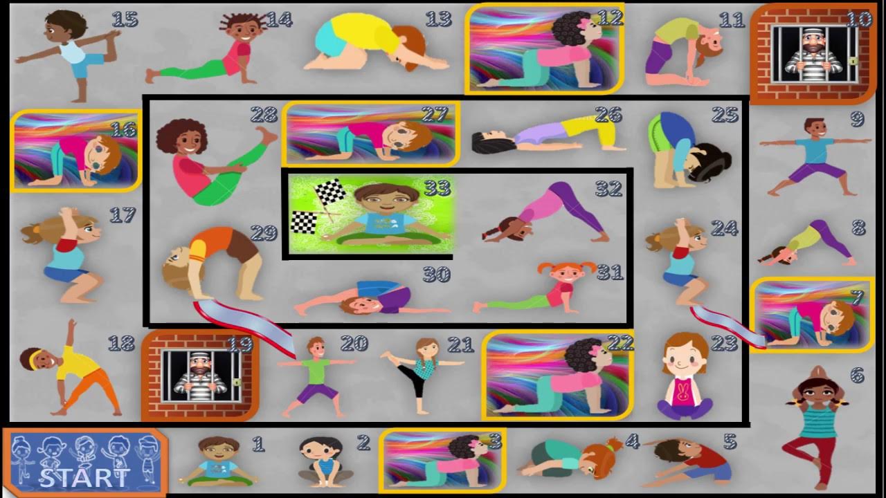 YOGA BOARD GAME (Physical Activity) 03.06.20 - YouTube
