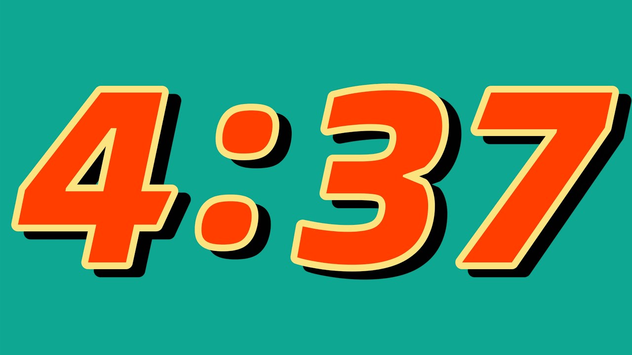 4 Minute and 37 Second Timer - YouTube