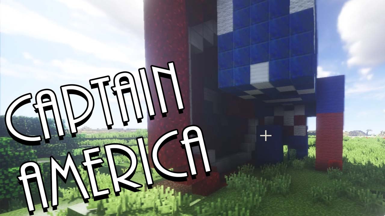 Minecraft captain america | how to build - YouTube