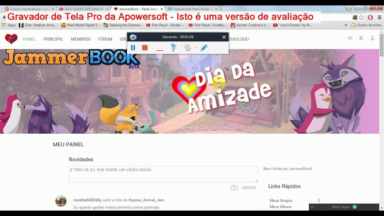 falando sobre o Jammer Book - YouTube