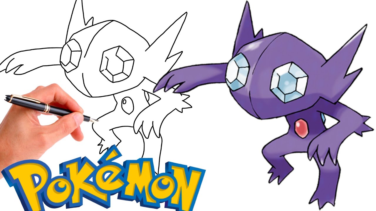 How To Draw SABLEYE POKEMON #302 | Generation 3 - YouTube