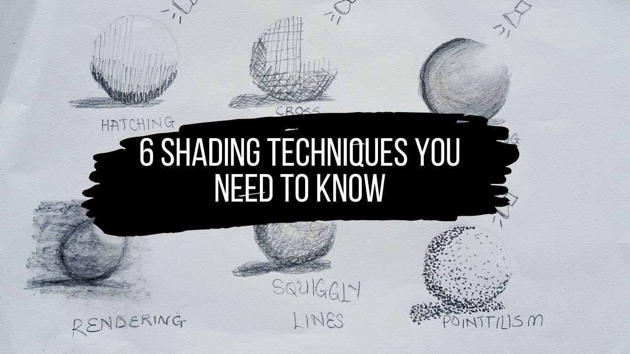 How to shade with pencil | 6 shading techniques. - YouTube