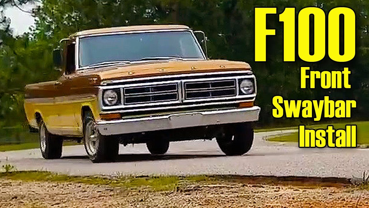 Installing a Front Sway bar on Your Ford F100 - YouTube