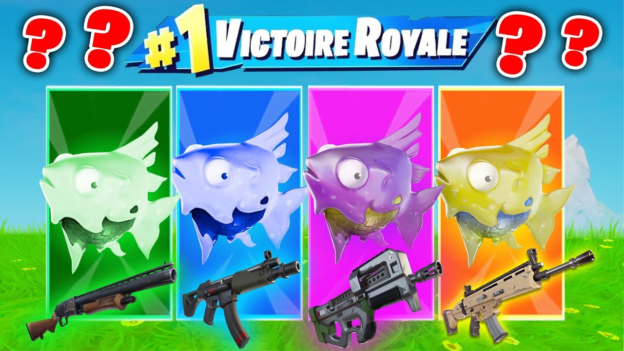 Poissons Challenge sur Fortnite (Saison 4 Chapitre 2) - YouTube