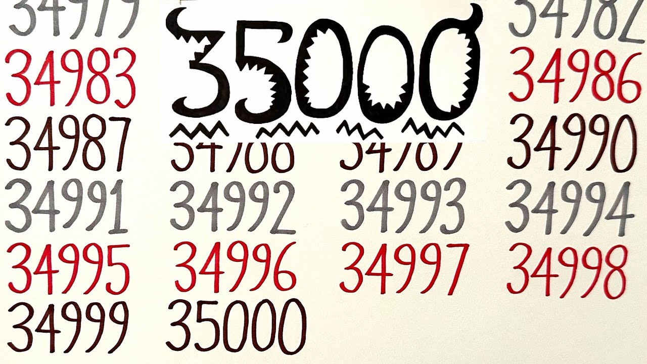 Writing #35000 - YouTube